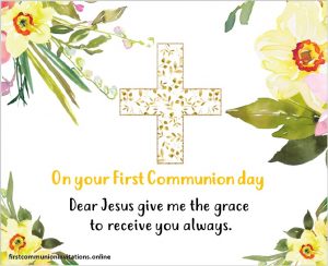 First Communion Wishes, Quotations and verses First Communion Invitations