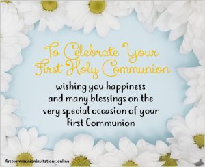 First Communion Wishes, Quotations and verses First Communion Invitations